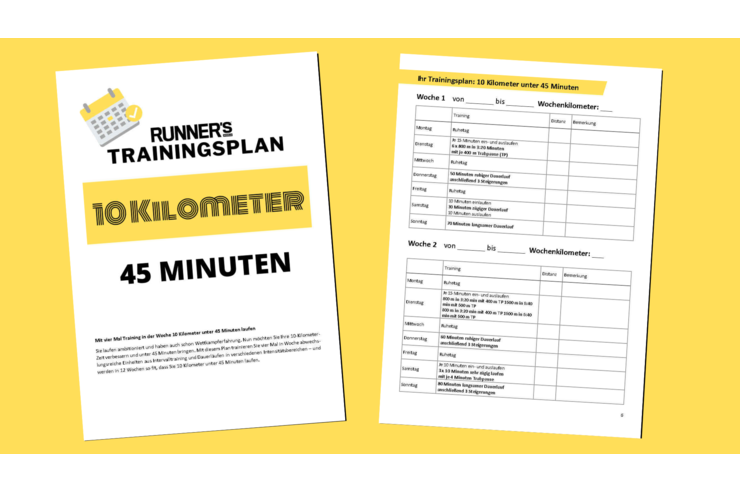 Trainingsplan 10 Kilometer unter 45 Minuten | RUNNER'S WORLD